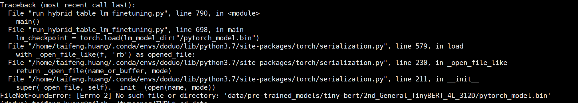which pytorch_model.bin should i use? · Issue #22 · sunlab-osu/TURL · GitHub