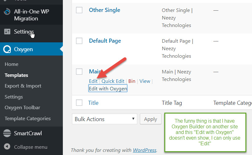 Template Bug: "Edit" Vs "Edit with Oxygen Differences · Issue #566 · soflyy/oxygen-bugs-and ...