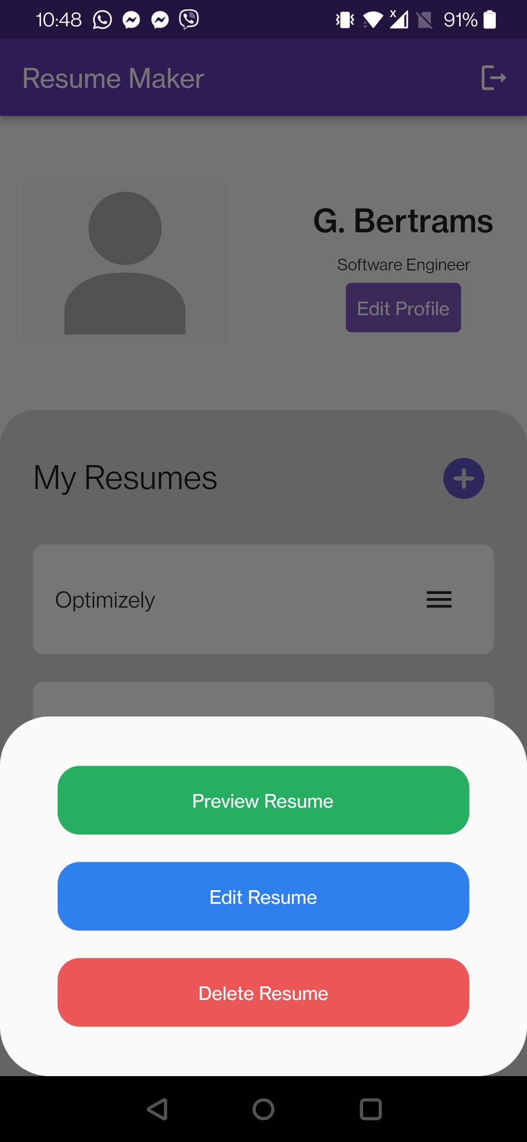 GitHub - alvi-khan/Resume-Maker: A Flutter-based Android application that allows you to create ...