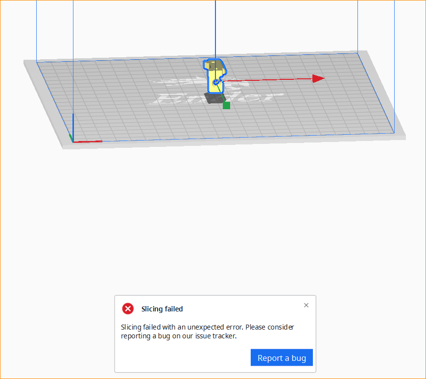 Slicing Failed · Issue 15345 · Ultimaker Cura · Github