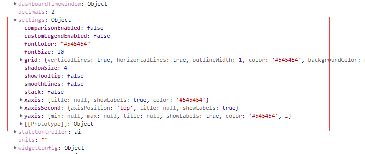 [Question] I have a time series widget, how do I get the value of advanced Settings? · Issue ...