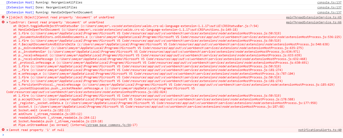 Reorganize All Files - Error: Cannot read property '1' of null · Issue #137 · waldo1001/crs-al ...