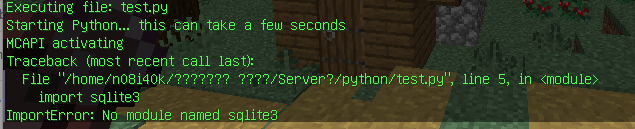 How import sqlite3? · Issue #44 · Macuyiko/minecraft-python · GitHub