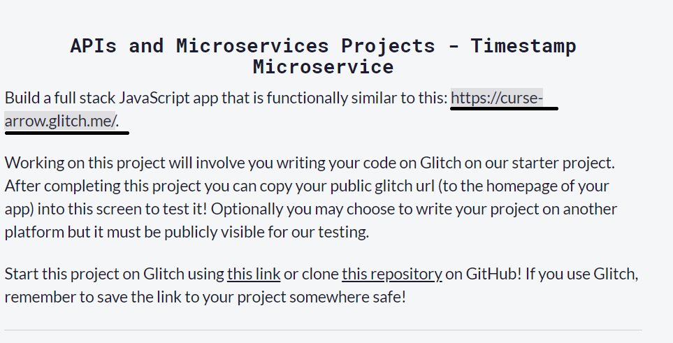 The demo link of Timestamp Microservice is not working in api-microservice Projects · Issue ...