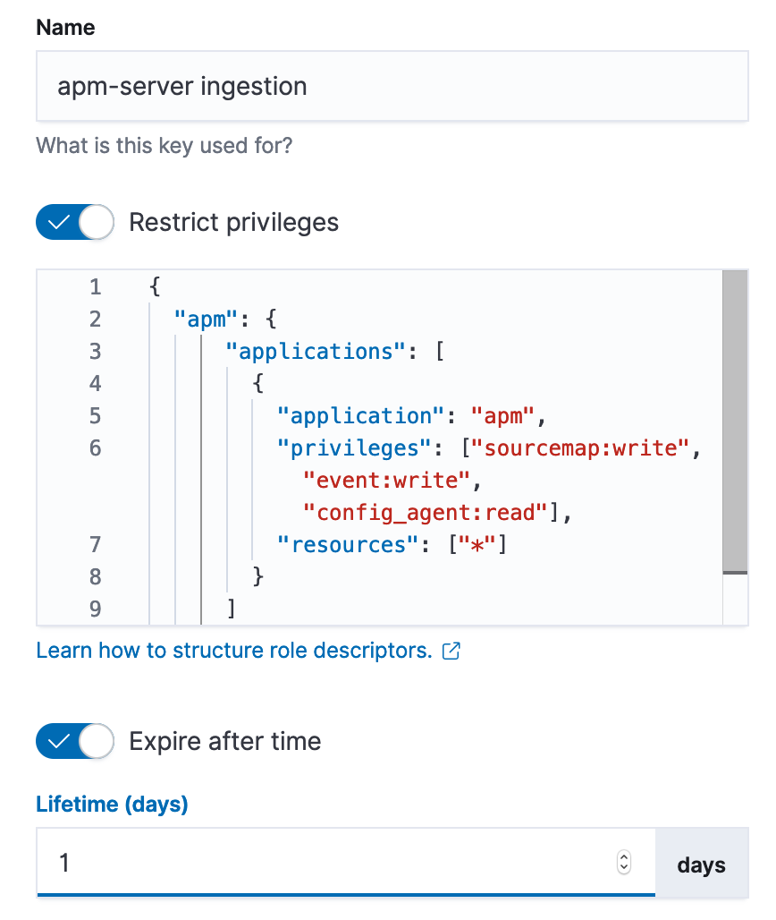 [docs] Change API Key creation docs to contain the Kibana UI for API ...