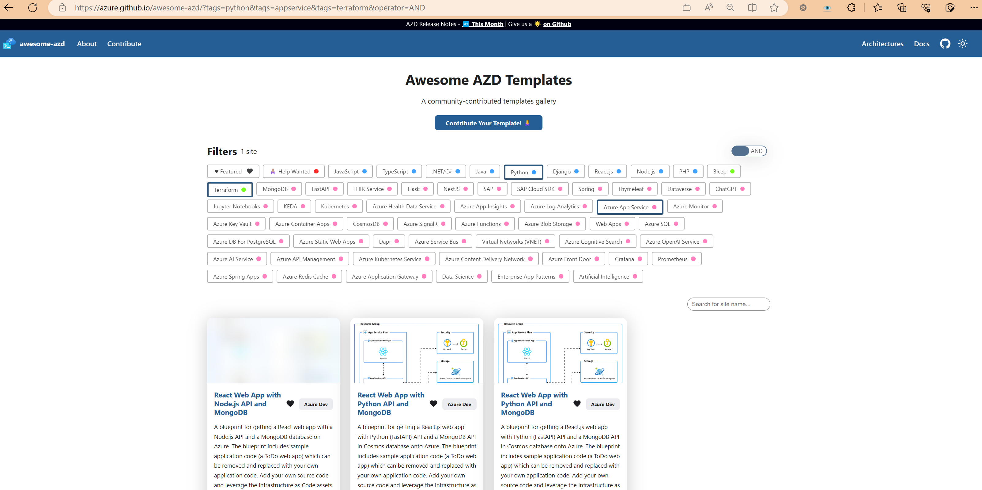 AND filter isn't working (intermittent bug) · Issue #136 · Azure/awesome-azd · GitHub