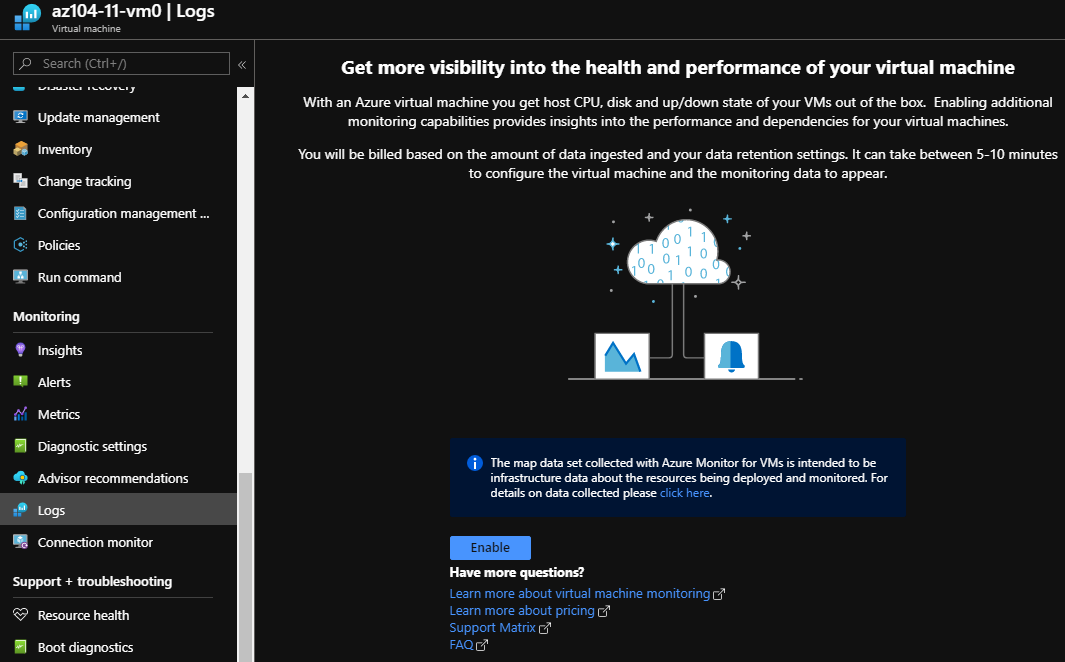 VM Logs Instructions Edit · Issue #28 · MicrosoftLearning/AZ-104-MicrosoftAzureAdministrator ...