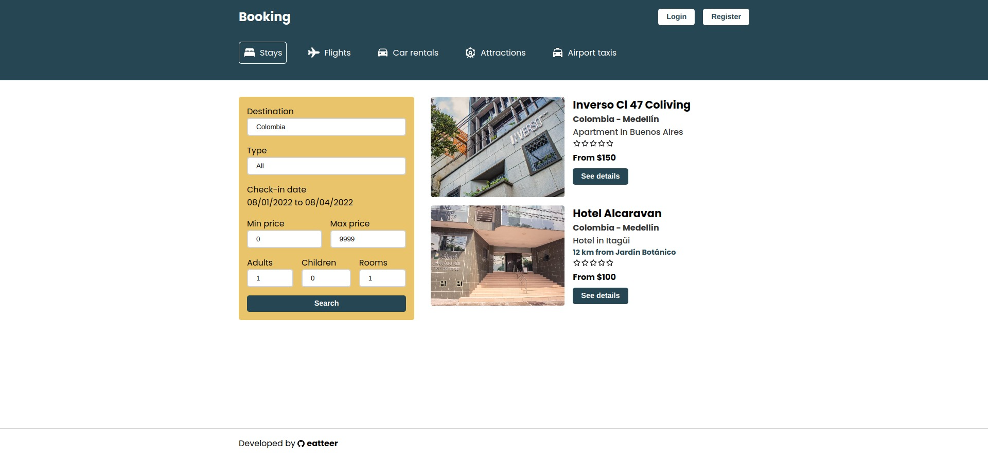 GitHub - eatteer/booking