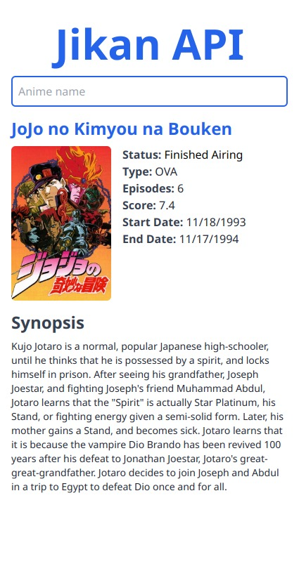 GitHub - eatteer/jikan-api