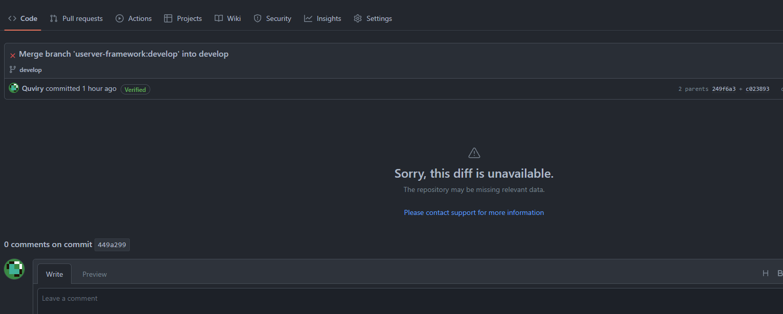 Repository page can't be opened. Error code 500 (Looks like something went wrong!) · community ...