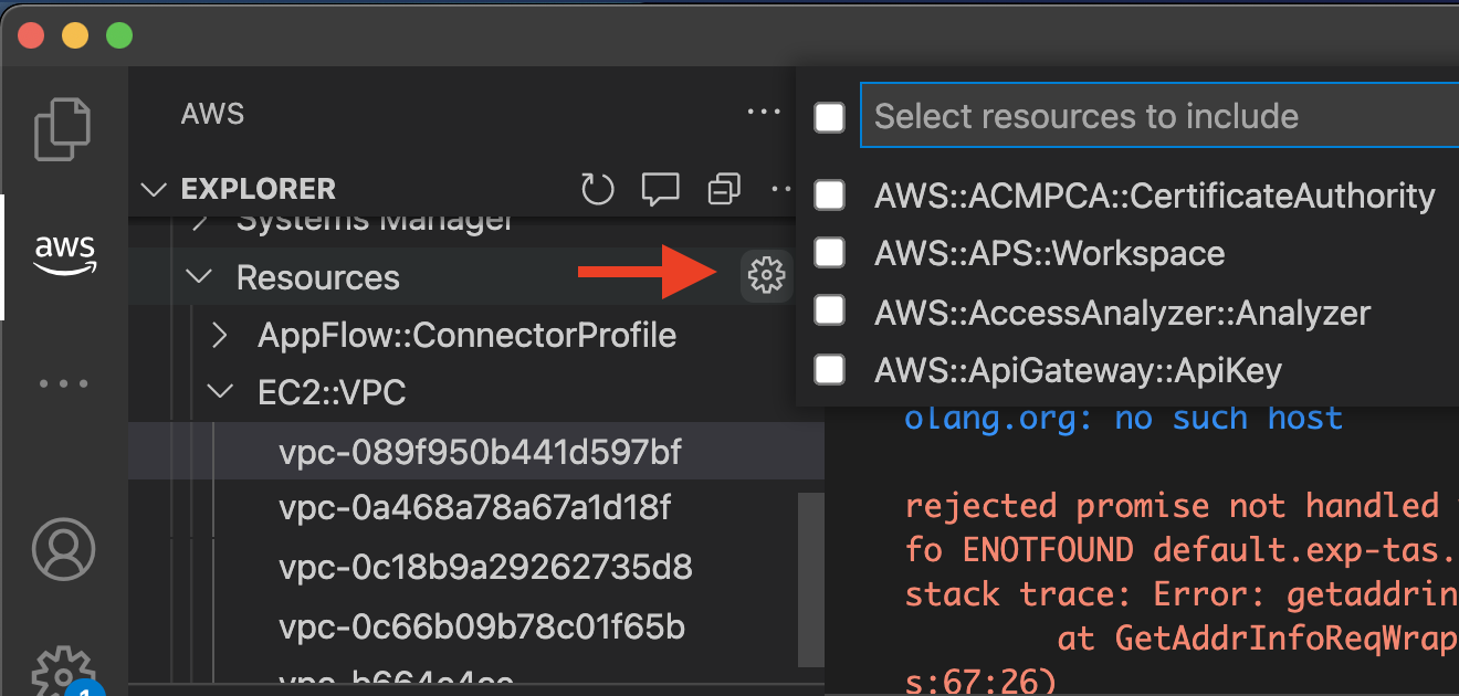 Cannot See Vpc And Network Resources In The Explorer · Issue 2557 · Awsaws Toolkit Vscode · Github