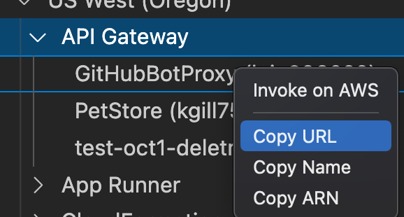 Lambda: user can "Copy URL" on Lambda functions · Issue #2572 · aws/aws-toolkit-vscode · GitHub