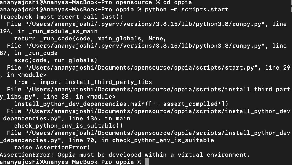 Bug Virtual Environment Is Unable To Start · Issue 18062 · Oppiaoppia · Github