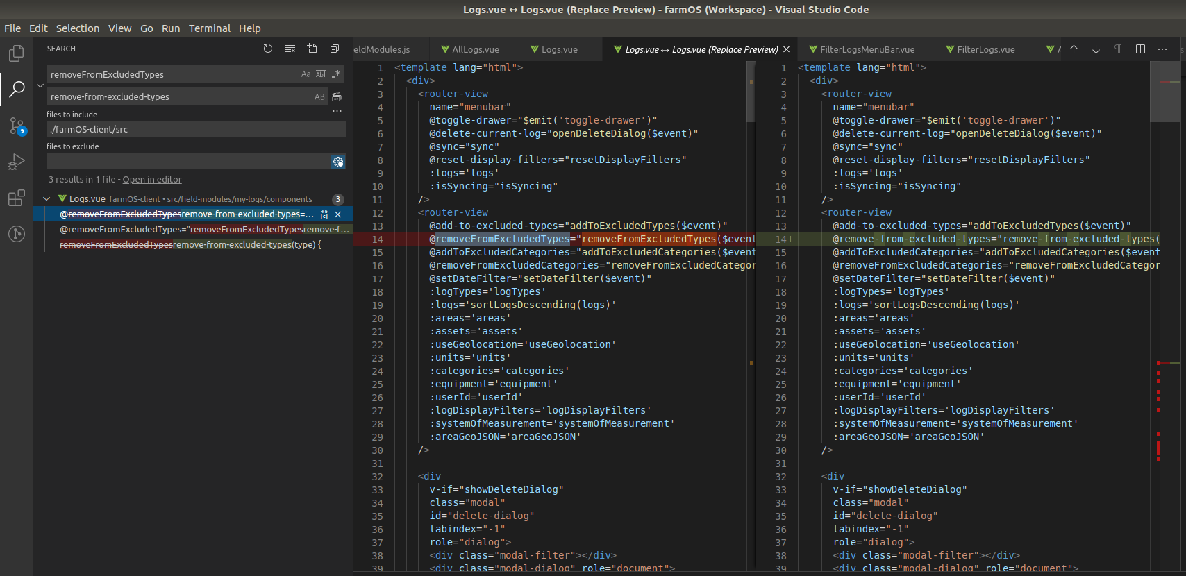 Replace Preview Previews The Replacement Of Multiple Strings Instead Of Just One · Issue 106160