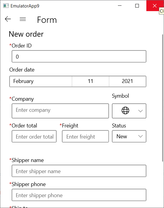FormPage Date and Time boxes show cropped on the narrow mode · Issue ...