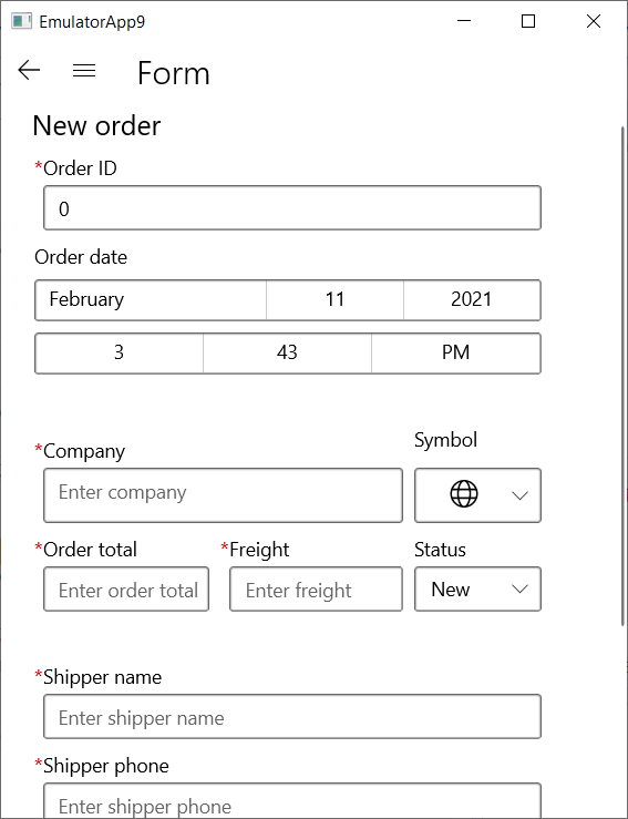 FormPage Date and Time boxes show cropped on the narrow mode · Issue #4061 · microsoft ...