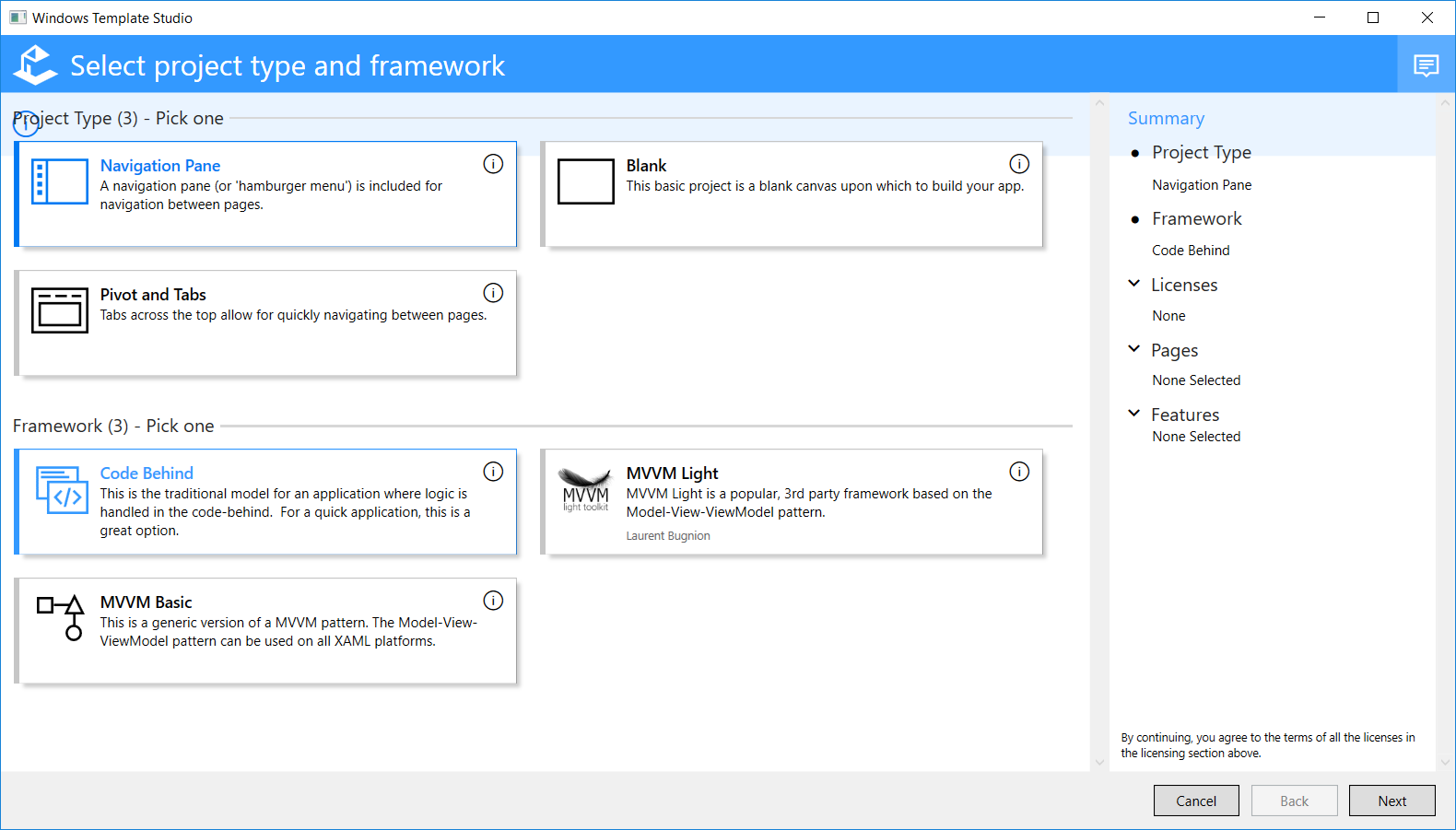 Wrong status display · Issue #716 · microsoft/TemplateStudio · GitHub