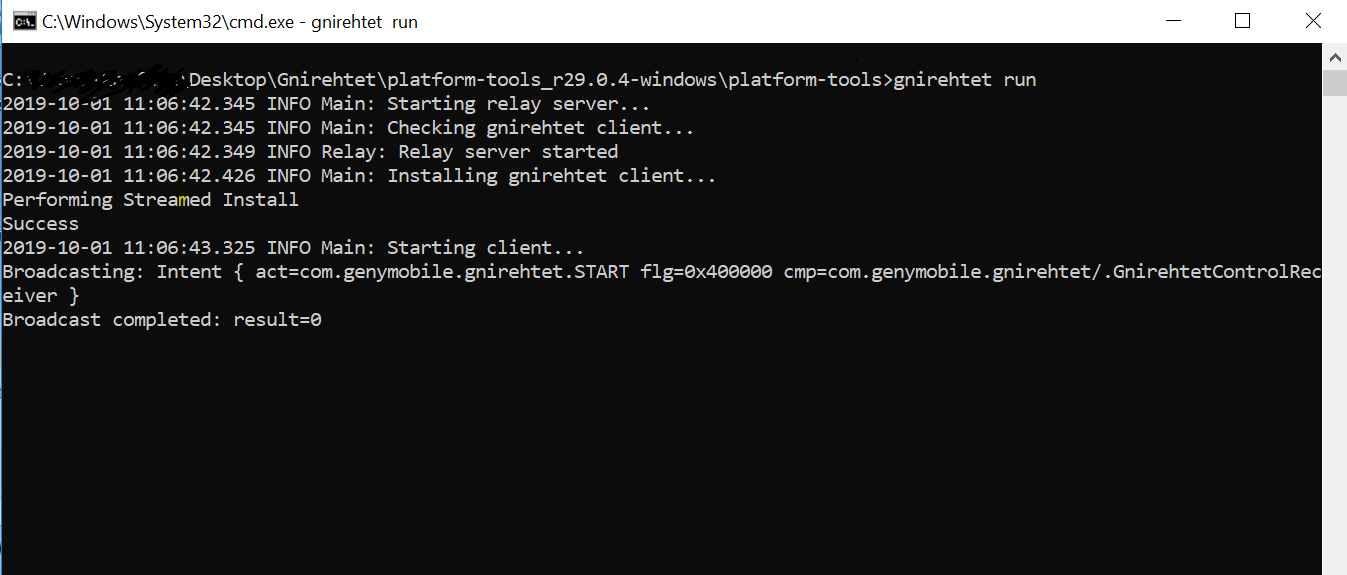 gnirehtet and android 9.1? · Issue #225 · Genymobile/gnirehtet · GitHub