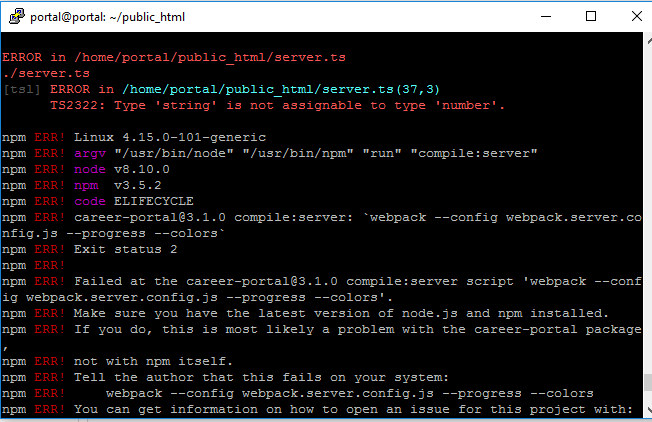 Ts2322 Type String Is Not Assignable To Type Number · Issue 330 · Bullhorncareer Portal 2310
