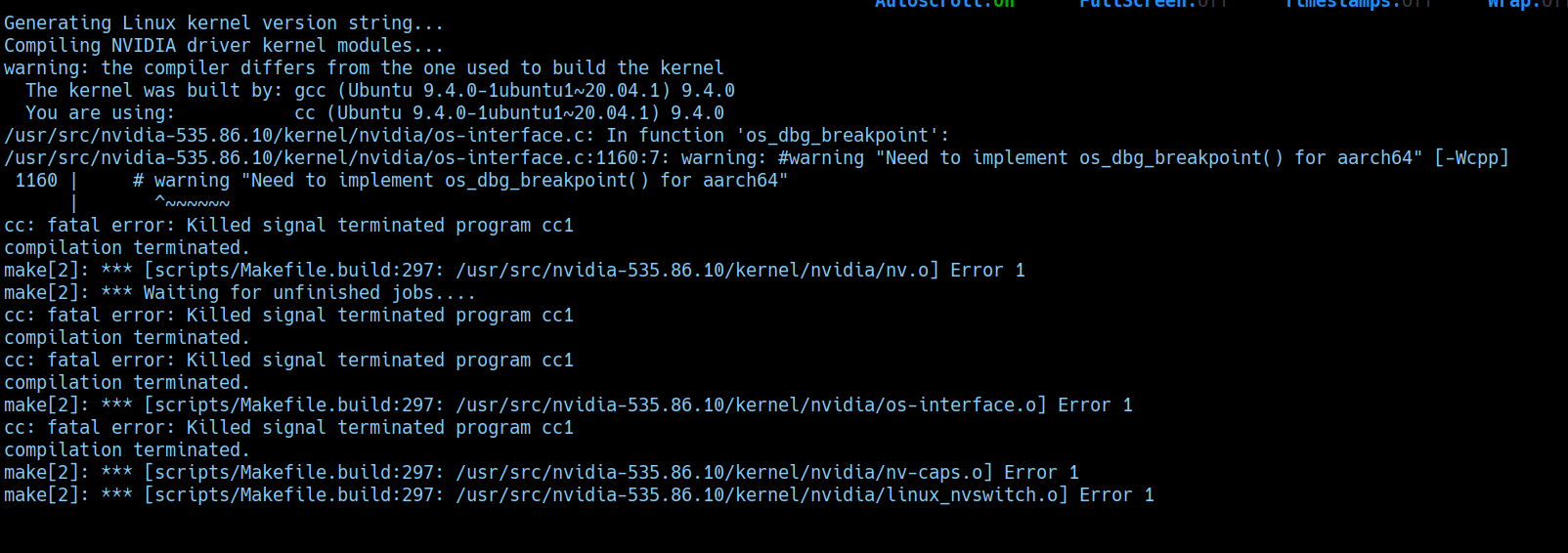 Driver build fails on AWS g5g.xlarge · Issue #570 · NVIDIA/gpu-operator · GitHub