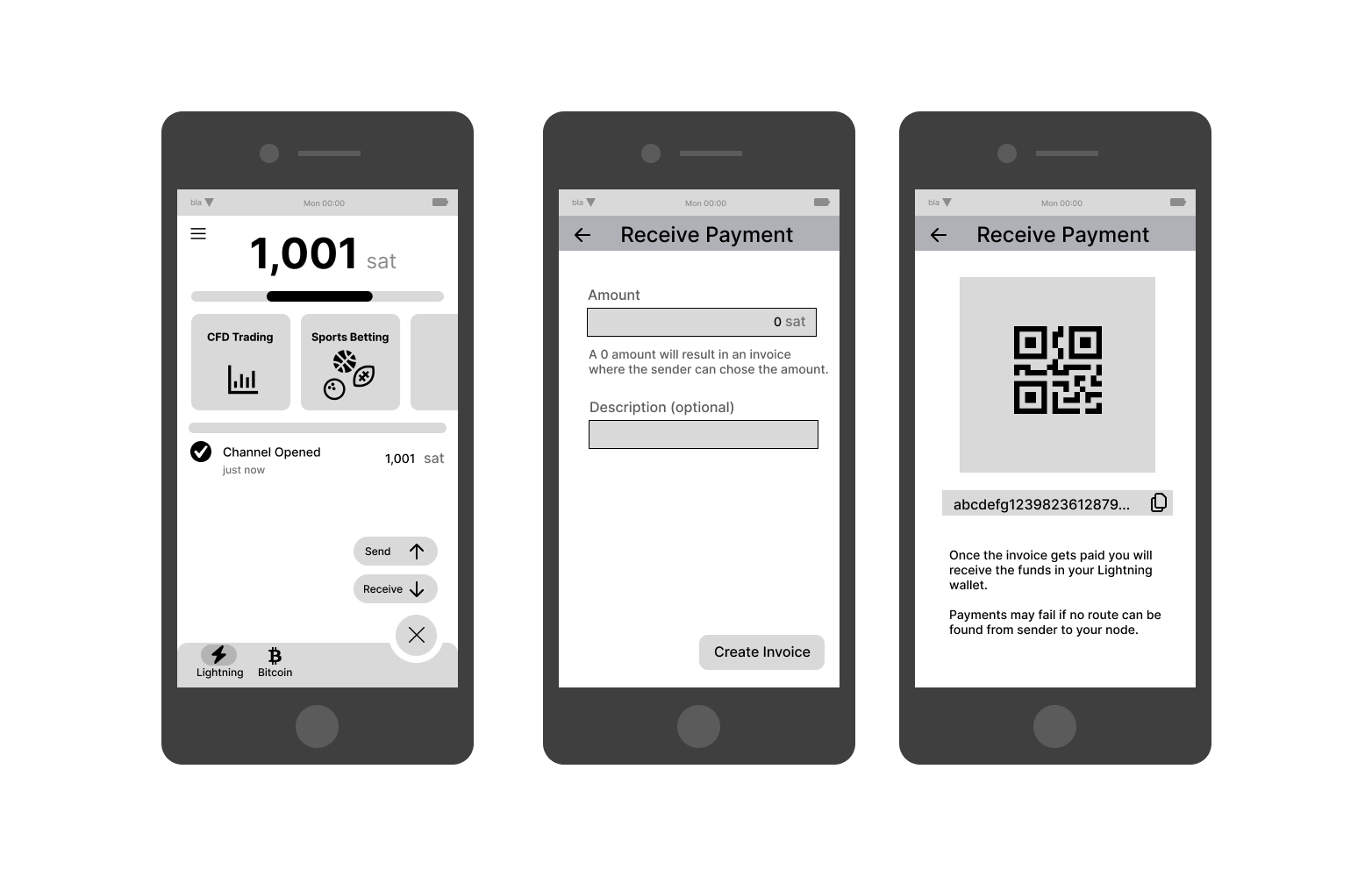 Create a lightning invoice to receive money · Issue #132 · get10101/10101-PoC · GitHub