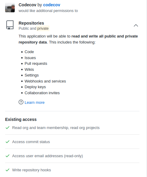 Codecov Migration To Marketplace App · Issue 511 · Robstoll Atrium · Github