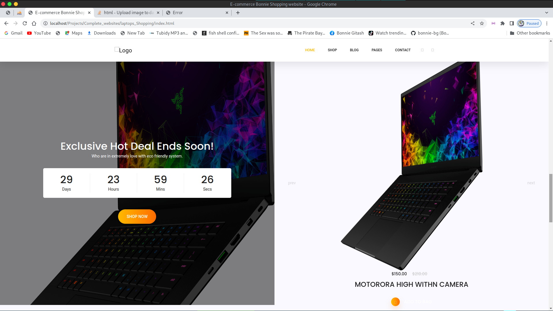 GitHub - bonnie-bg/Laptops-shopping