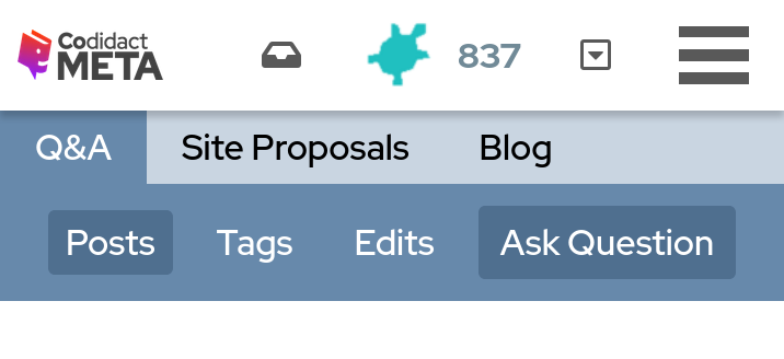 Needs design analysis: can we improve highlighting in category bar? · Issue #89 · codidact/co ...