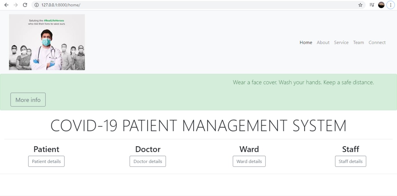 GitHub - soumyabani123/COVID19-Hospital-Management-System-: Django project