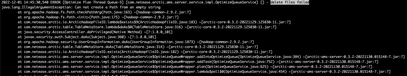 [Bug]: Filed optimize task can't retry · Issue #798 · apache/amoro · GitHub