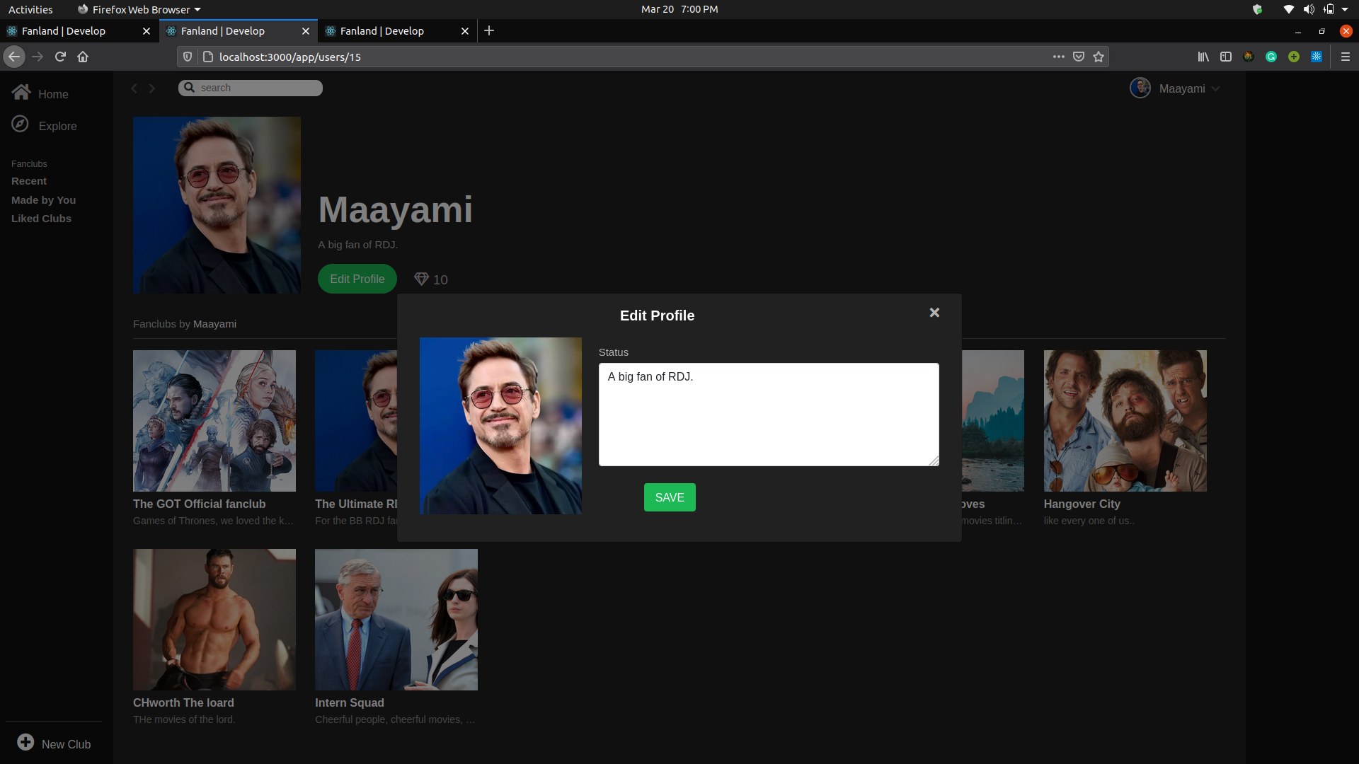 GitHub - emonmeena/fanland-frontend: Fanland is an online platform for movie/TV-series fans to ...