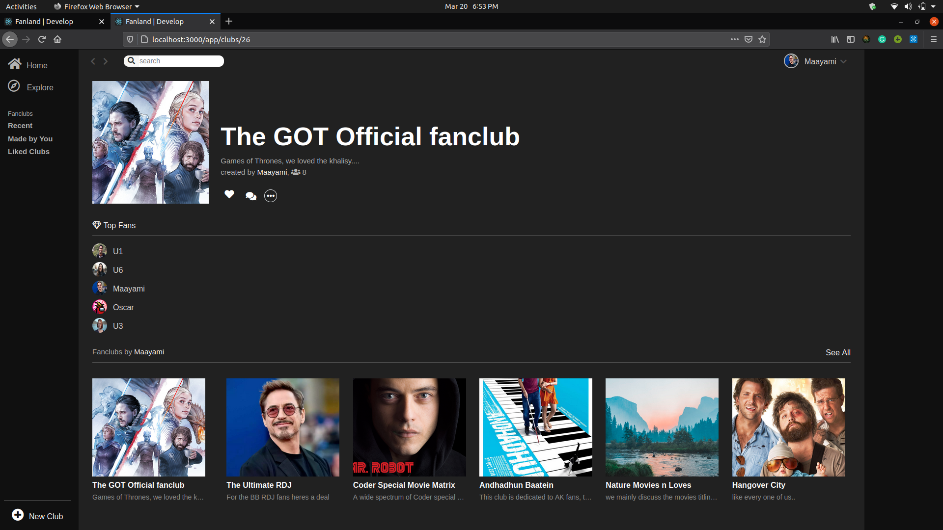 GitHub - emonmeena/fanland-frontend: Fanland is an online platform for movie/TV-series fans to ...