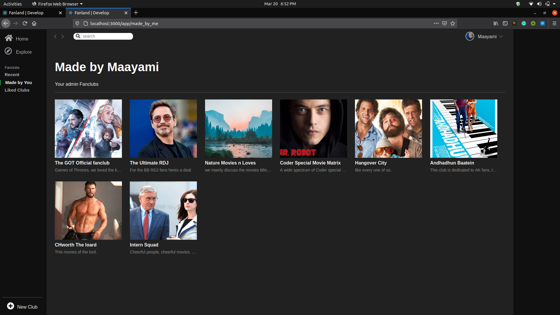 GitHub - emonmeena/fanland-frontend: Fanland is an online platform for movie/TV-series fans to ...