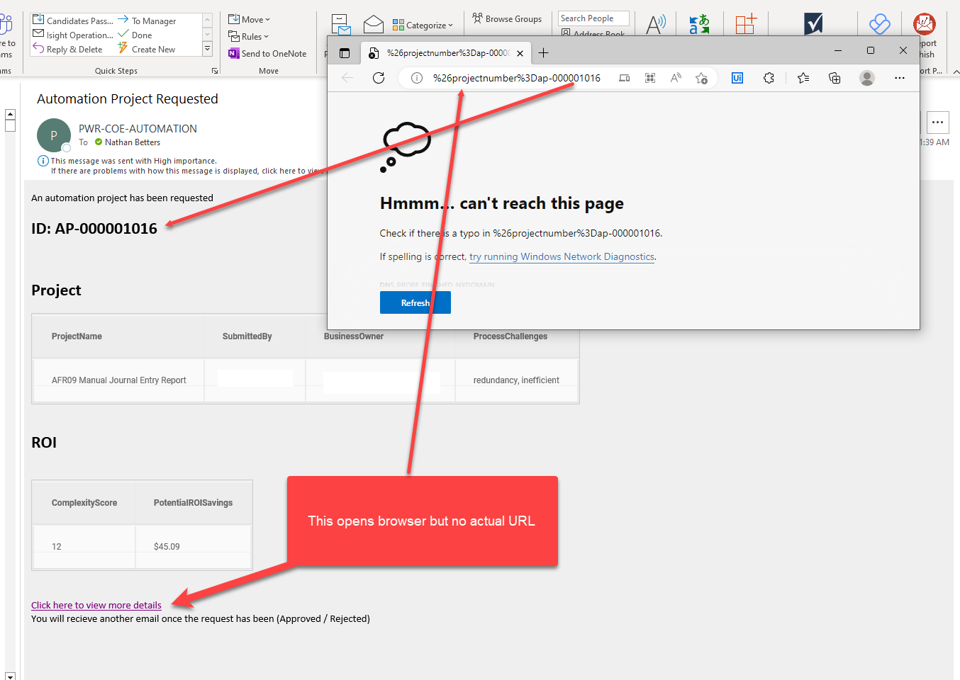 [Automation - BUG] Approval Email link to project invalid · Issue #117 · microsoft/powercat ...
