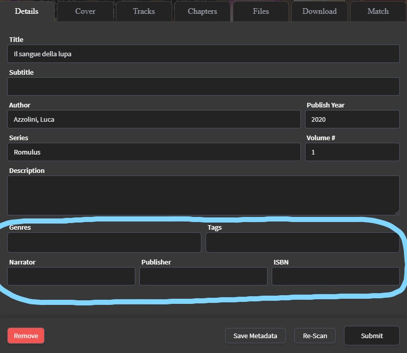[Enhancement] Embed metadata in audio files & scan OPF file metadata ...