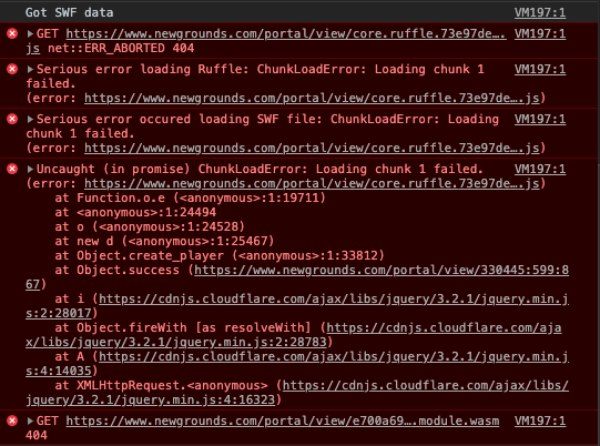 Ruffle Extension Interferes With Ruffle Hosted On Newgrounds · Issue #481 · ruffle-rs/ruffle ...