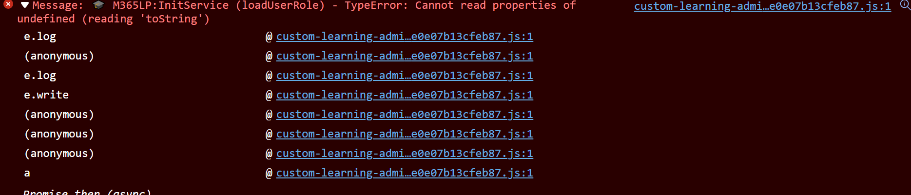 Configuration issue on Custom Learning Admin page · Issue #608 · pnp/custom-learning-office-365 ...