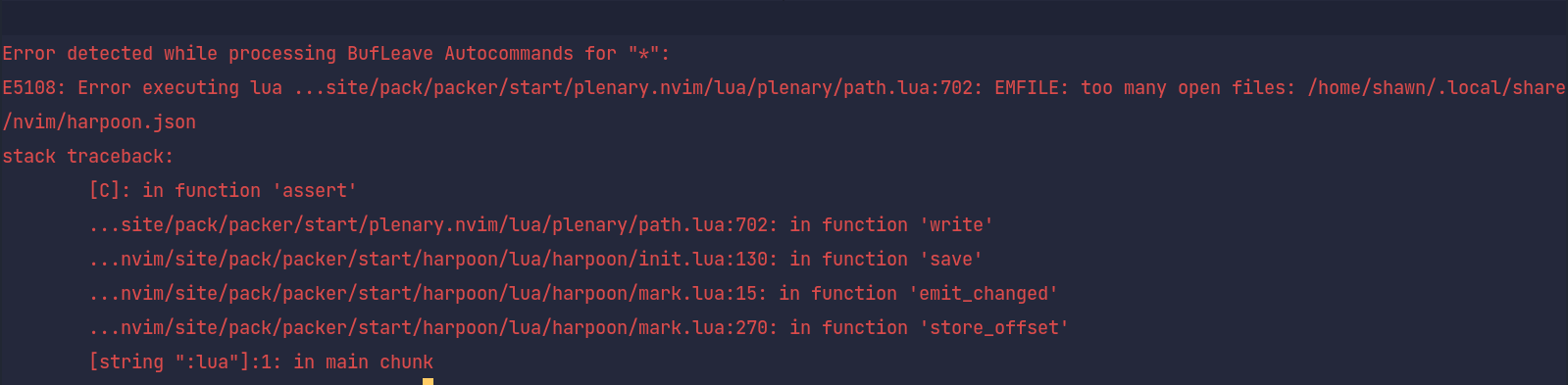 too many open files · Issue #176 · ThePrimeagen/harpoon · GitHub