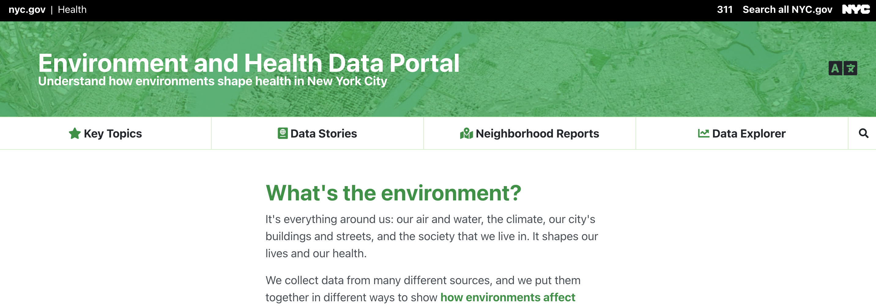 Reconfigure home page · Issue #518 · nychealth/EH-dataportal · GitHub