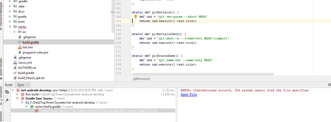 Code Cannot Compiled in Android Studio Can you help me · Issue #3317 · element-hq/riot-android ...