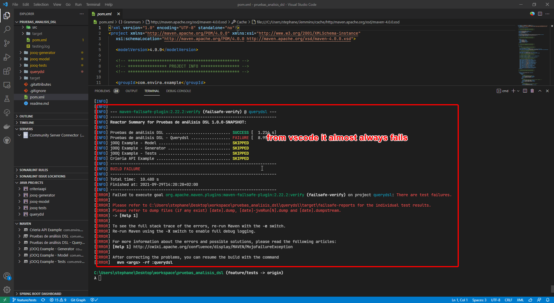 VScode interferes with maven · Issue #747 · microsoft/vscode-maven · GitHub