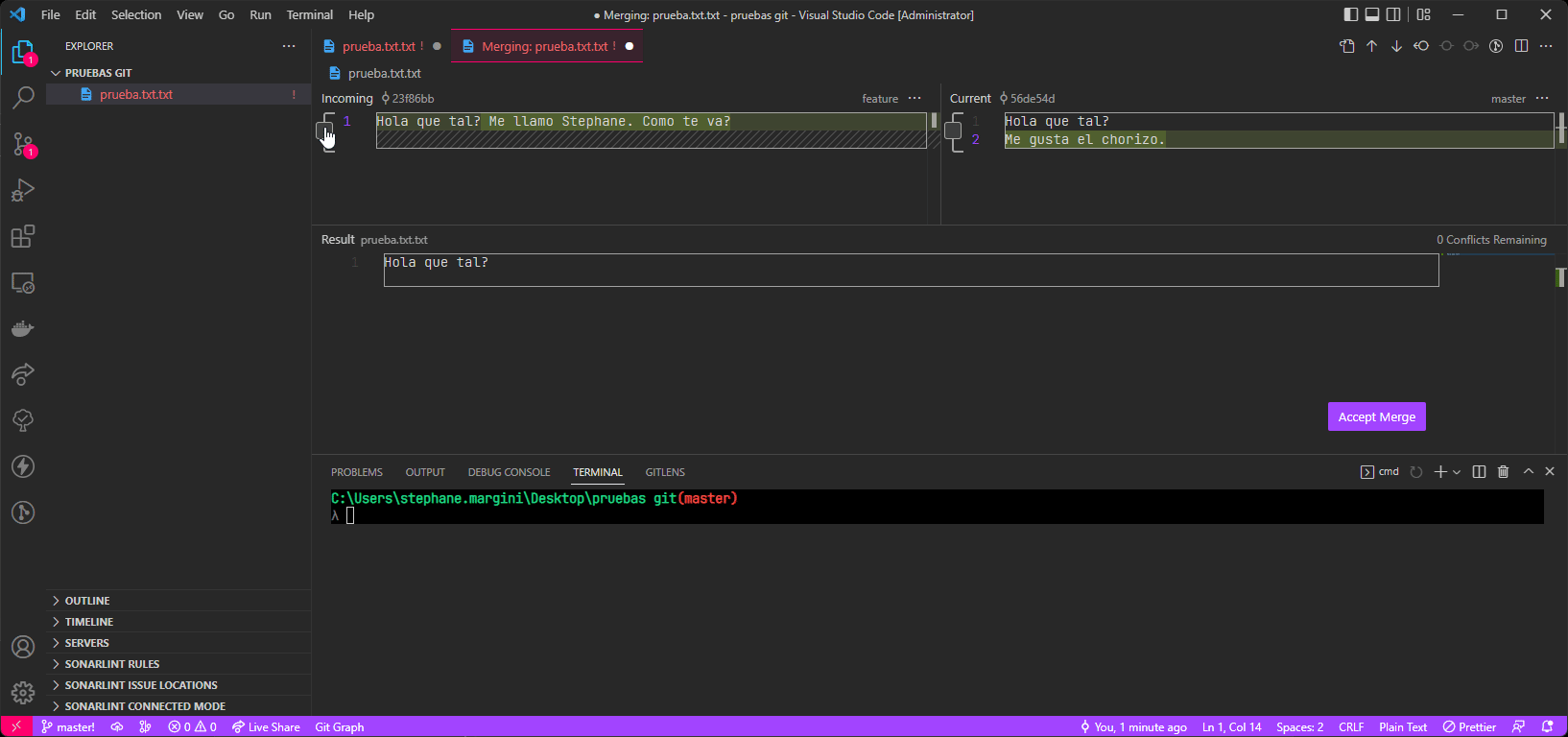 Merge Editor Strange Behavior · Issue 163865 · Microsoftvscode · Github