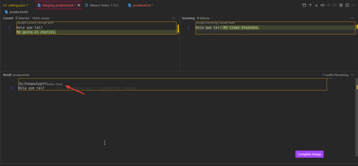 Merge editor strange behavior · Issue #163865 · microsoft/vscode · GitHub