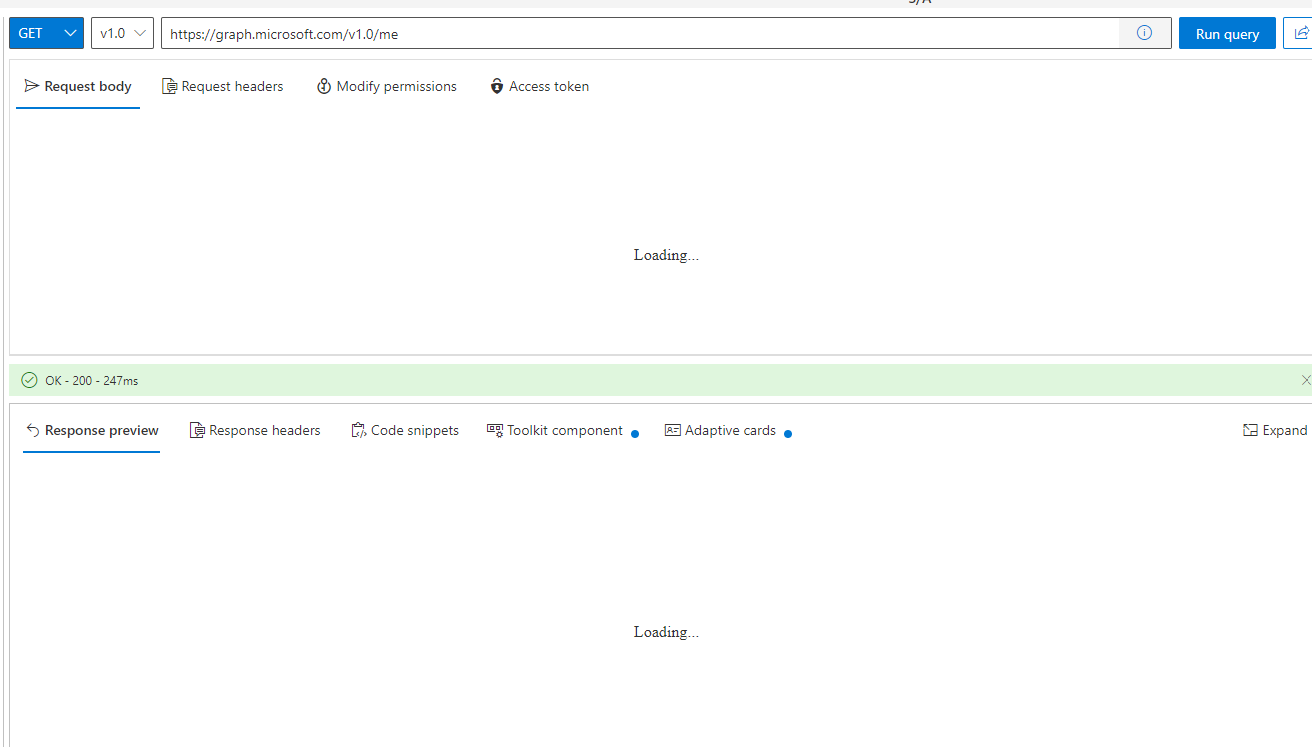 Response Preview is loading and not finalize the request. · Issue #2305 · microsoftgraph ...