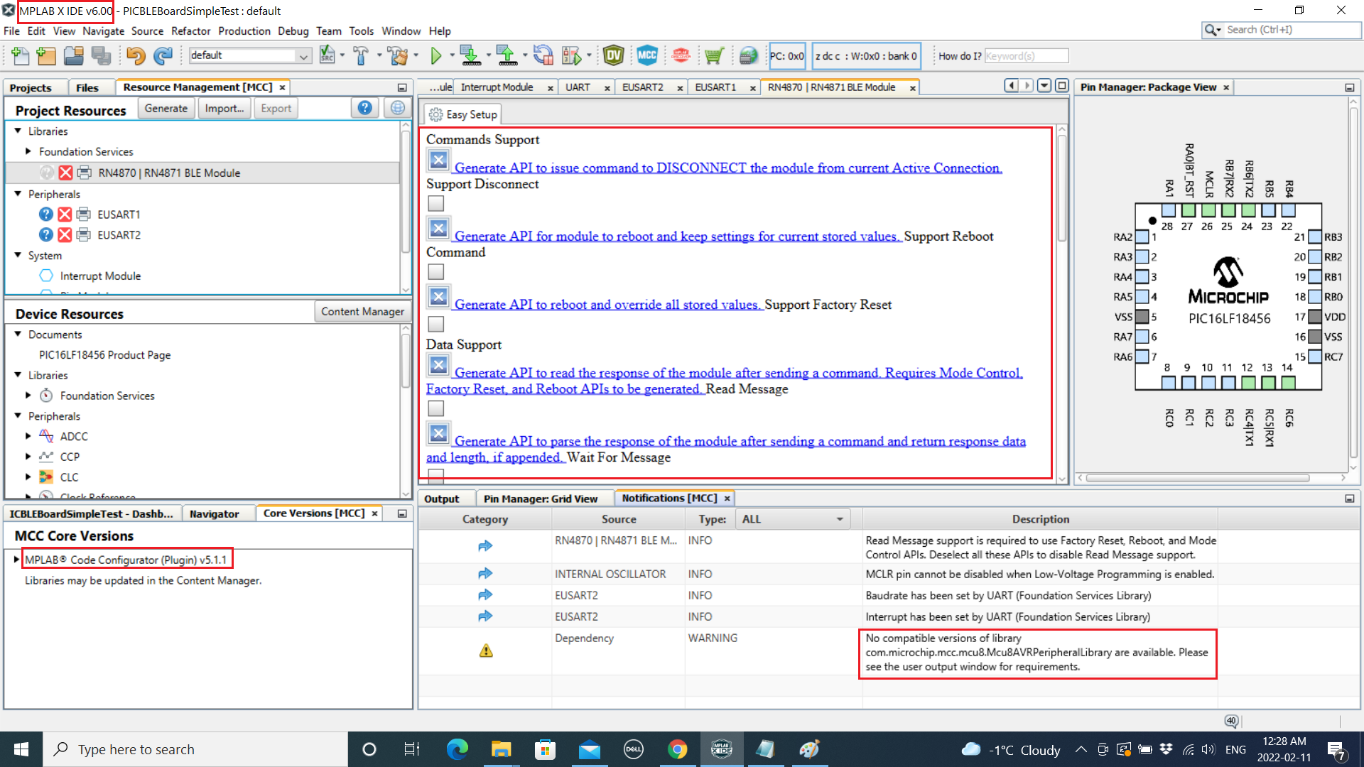 Something Wrong With Mcc 5 Mplabx 6 And Rn4870 Component · Issue 4