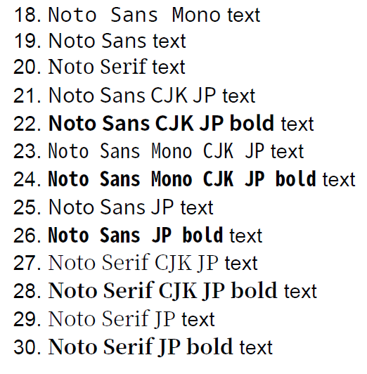 Change default fonts from Adobe Source Sans/Serif/Code to Noto Sans/Serif/Sans Mono · Issue #119 ...