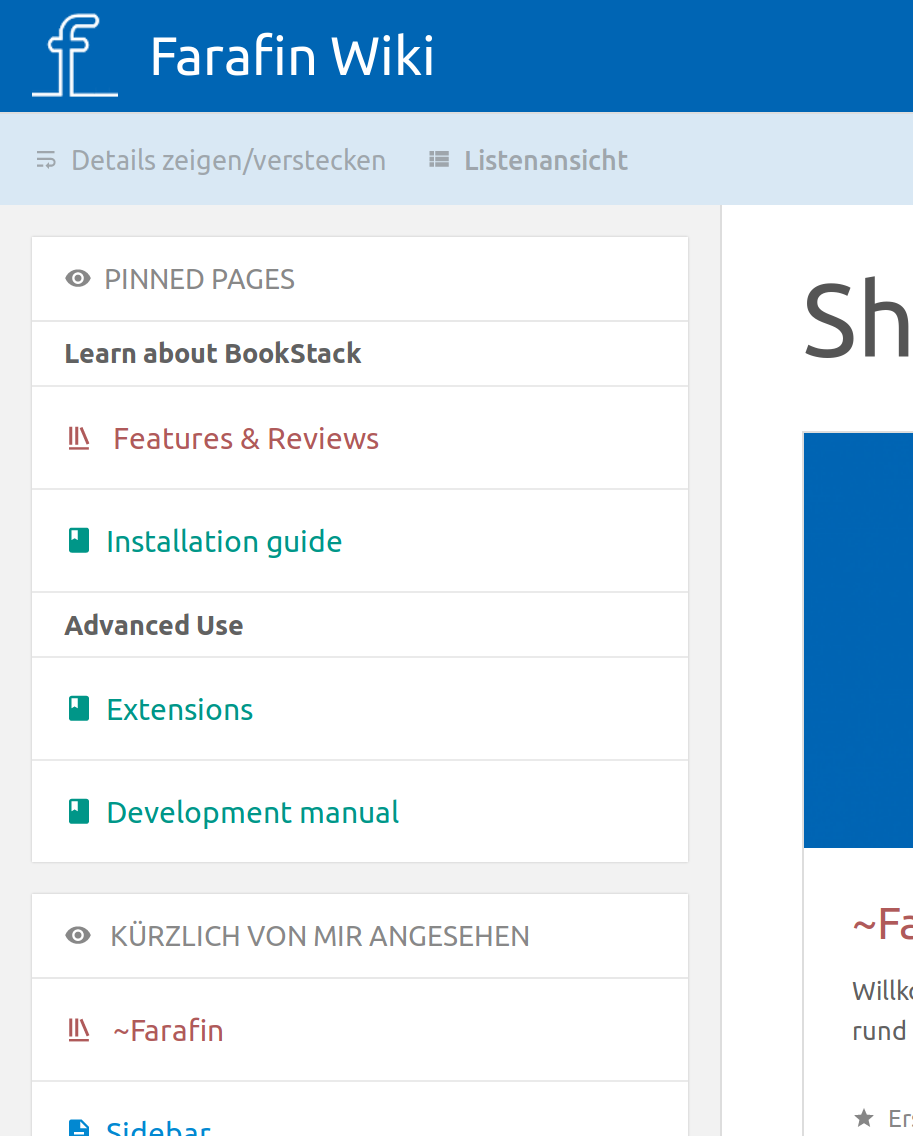 Feature Request: More traditional sidebar option · Issue #1028 · BookStackApp/BookStack · GitHub
