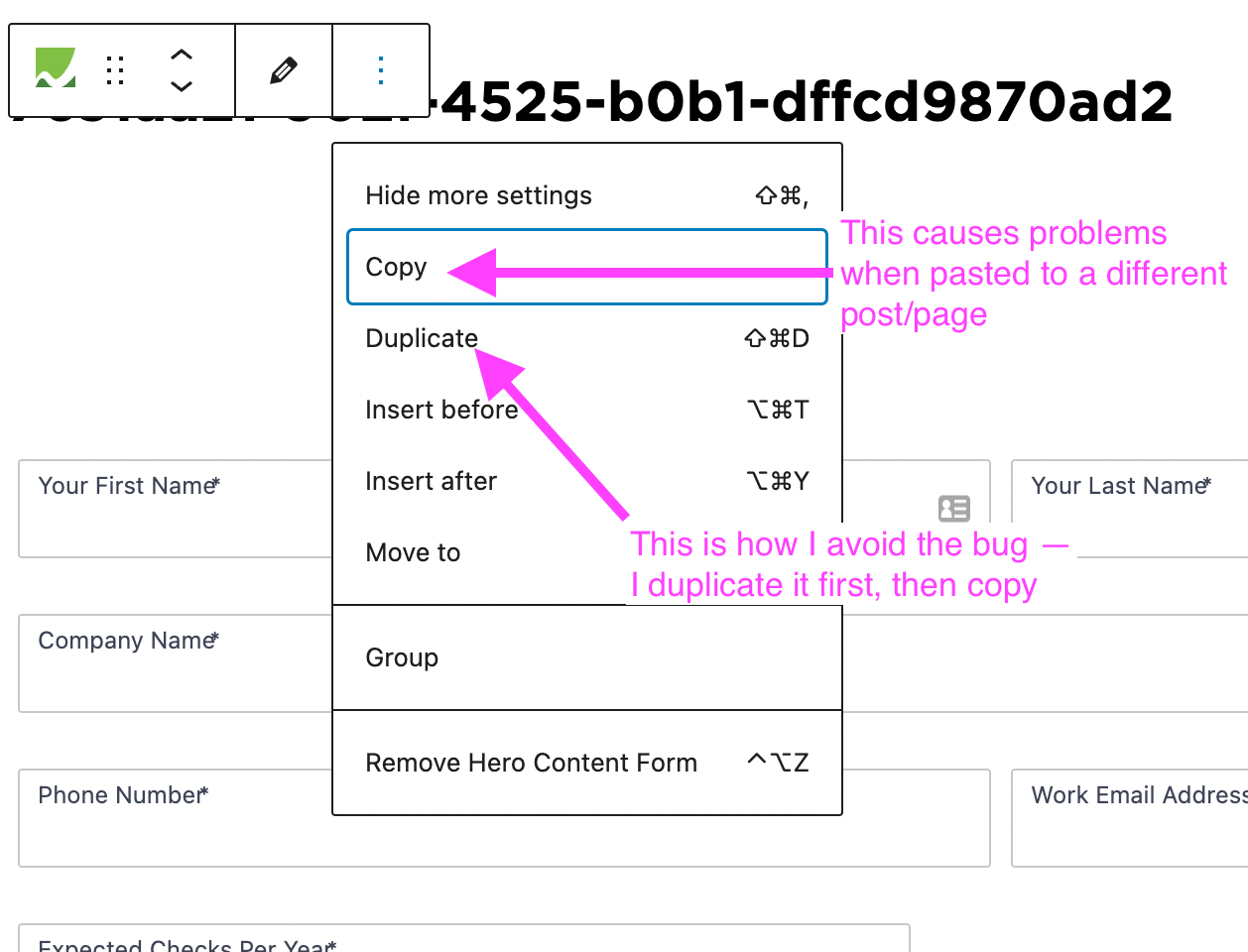 ACF 5.8 Block Duplication Bug (Reusable Blocks) · Issue #183 · AdvancedCustomFields/acf · GitHub