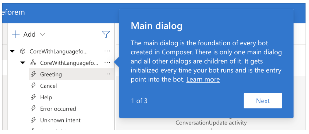[UI bug] Onboarding experience bubble empty/broken · Issue #7753 · microsoft/BotFramework ...