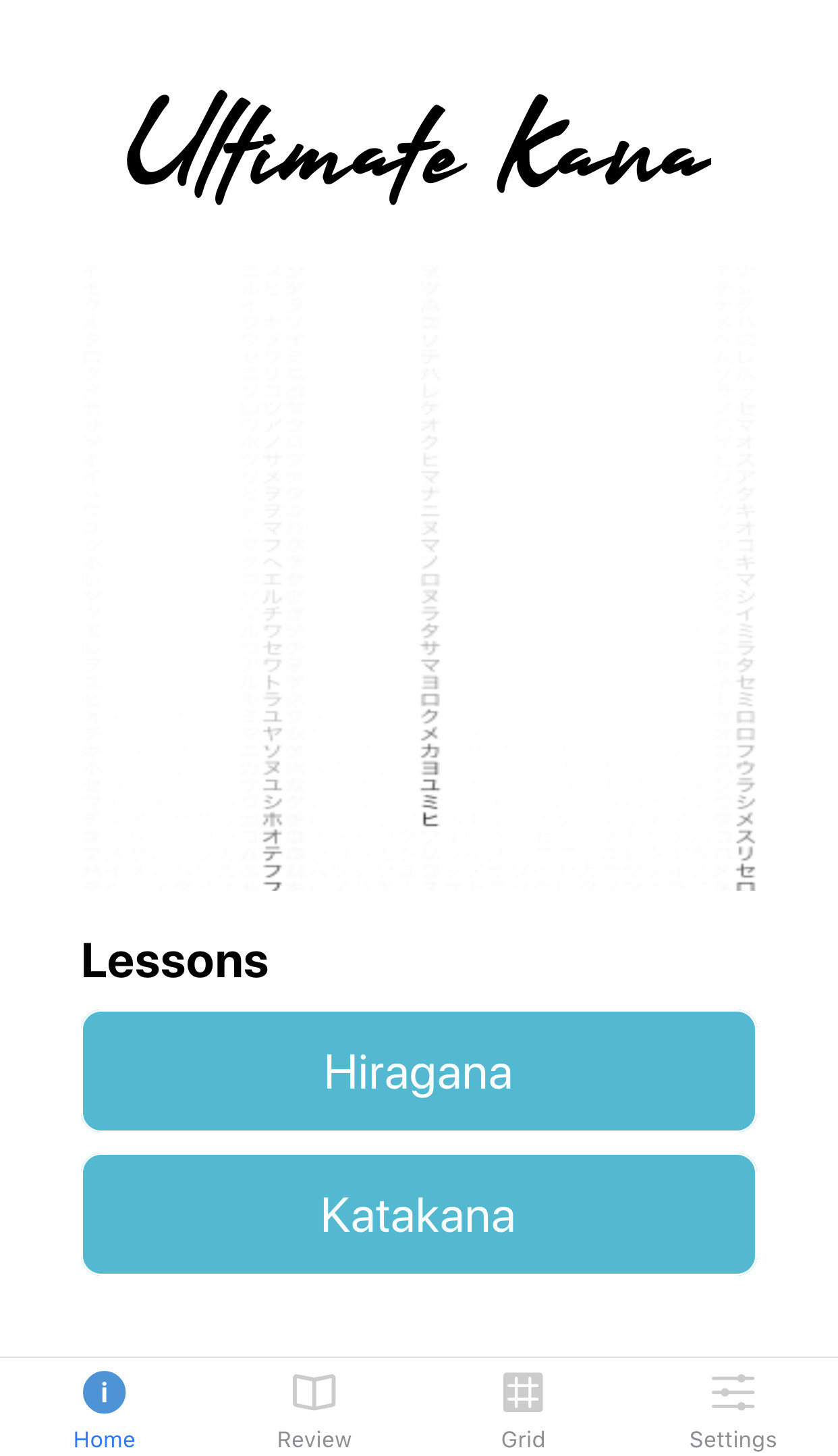 GitHub - AOEChamp/ultimate-kana: React Native app for learning the Japanese alphabet